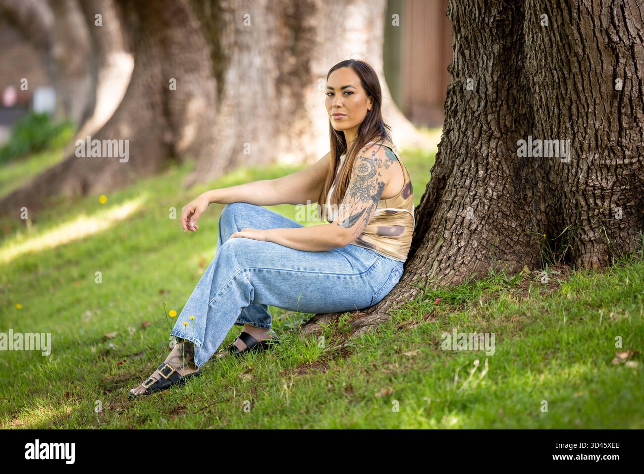 Sydney mum-of-six Stephanie Saunders poses for a photograph in Sydney ...