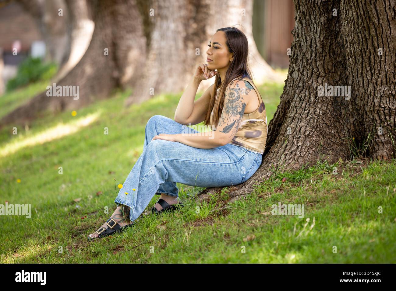 Sydney mum-of-six Stephanie Saunders poses for a photograph in Sydney ...