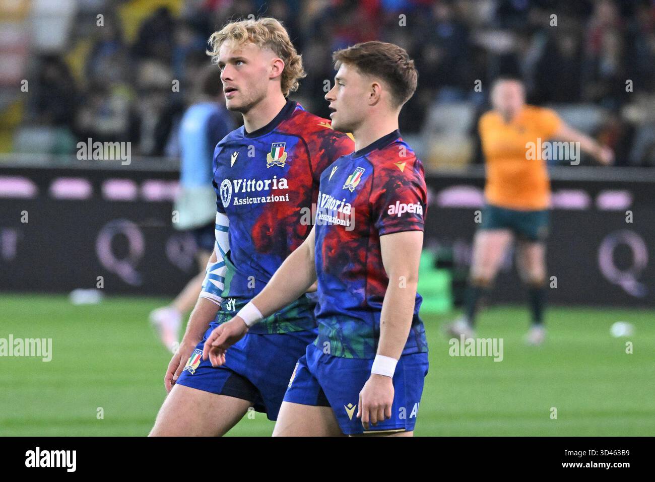 Louis Lynagh and Stephen Varney ( Italrugby Stock Photo - Alamy