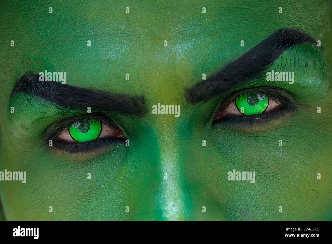 A drag performer takes part in the annual Pride Parade to celebrate ...