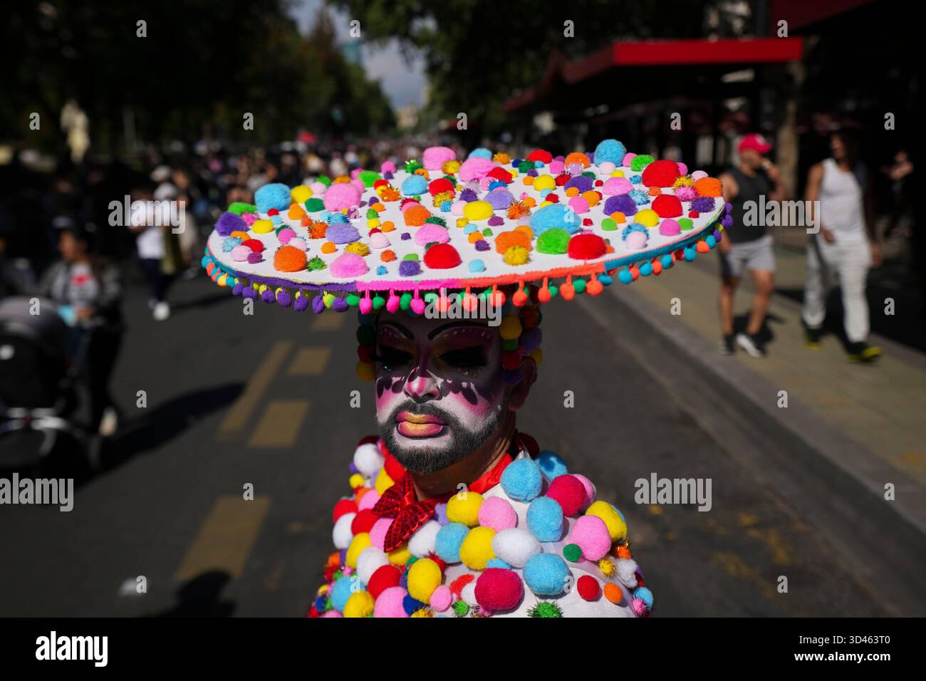 Drag performer "Postuma" takes part in the annual Pride Parade to ...