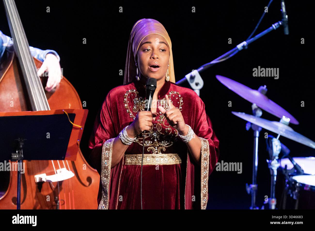 American jazz singer Jazzmeia Horn l performs during the JAZZMADRID ...