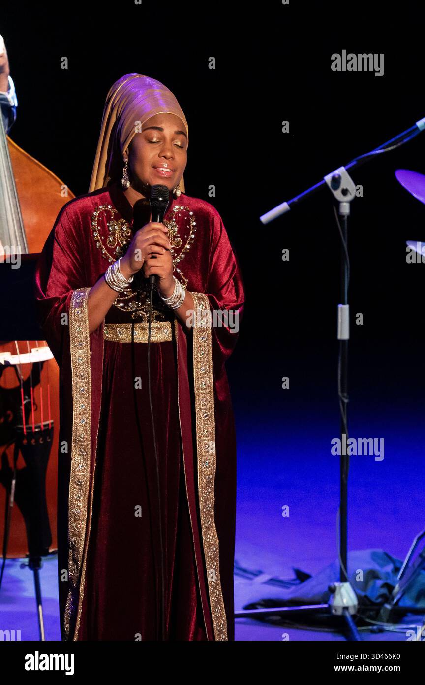American jazz singer Jazzmeia Horn l performs during the JAZZMADRID ...
