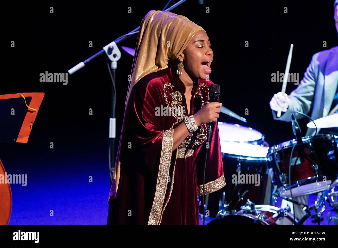 American jazz singer Jazzmeia Horn l performs during the JAZZMADRID ...