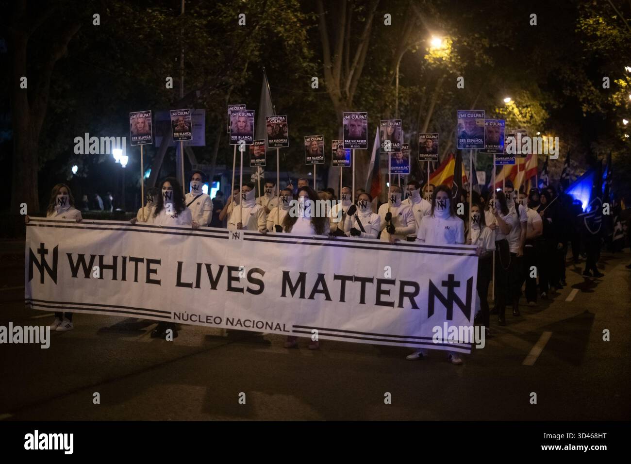 Nationalist demonstration, on November 8, 2025, in Madrid (Spain). The ...