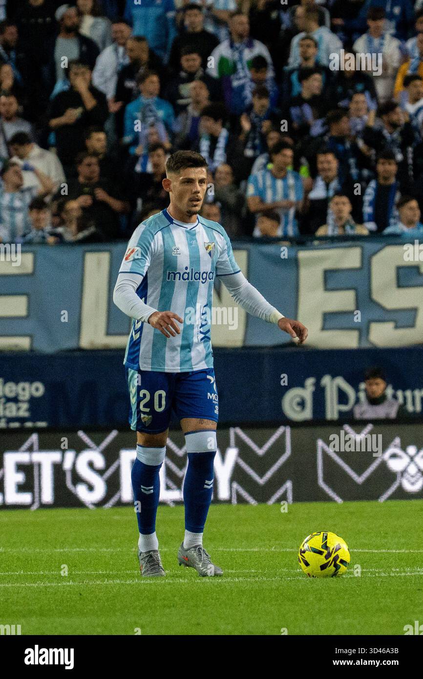 Javi Montero (N20) in action during La Liga Hypermotion match between ...