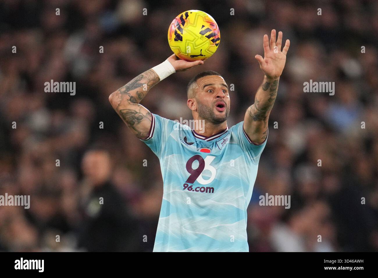 Kyle Walker of Burnley during the Premier League match West Ham United ...