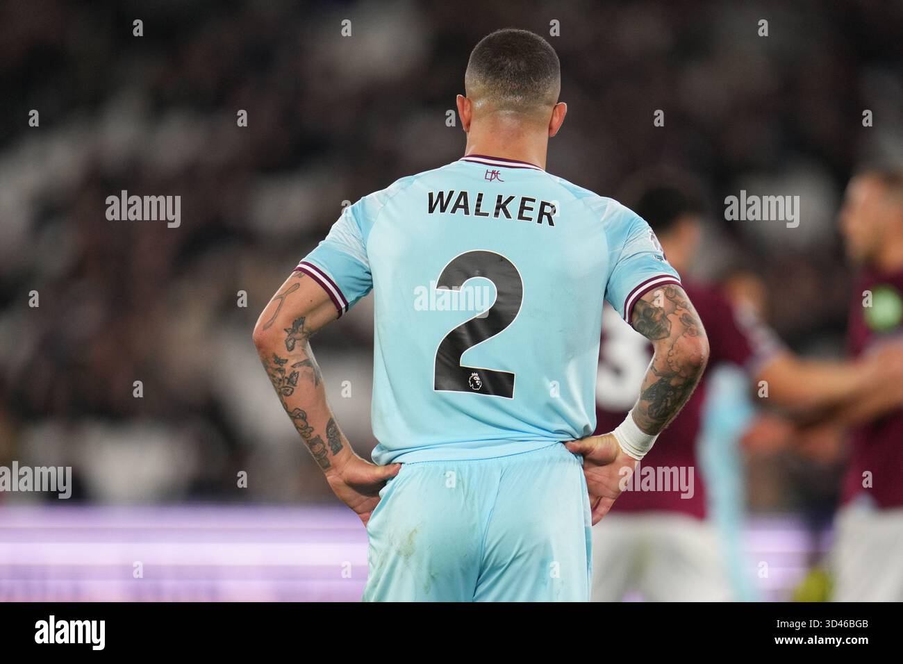 Kyle Walker of Burnley during the Premier League match West Ham United ...