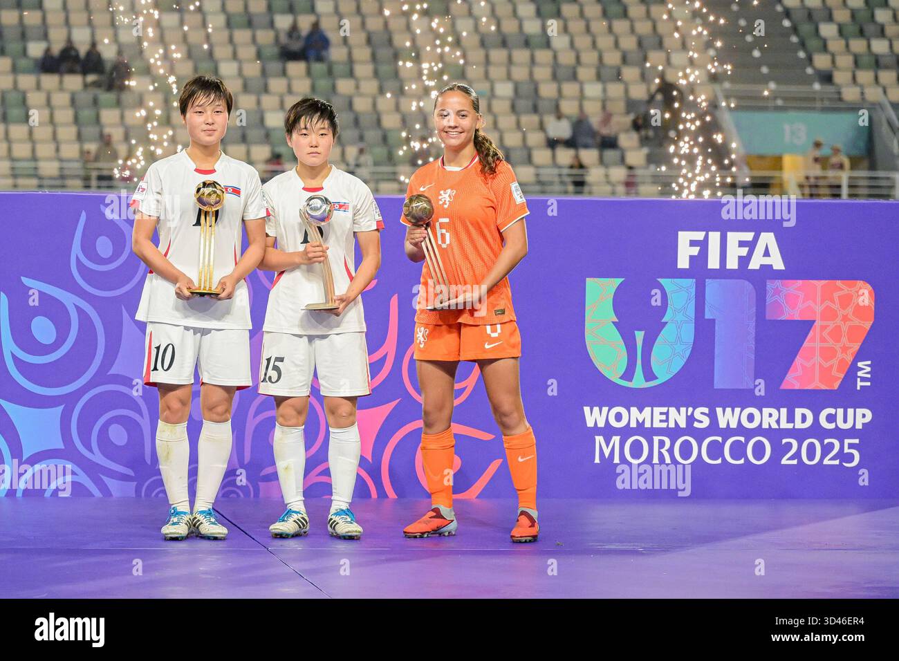 #10 Yu Y. Jong Hyang (Forward) of Korea DPR U-17 the Gold Ball Award ...