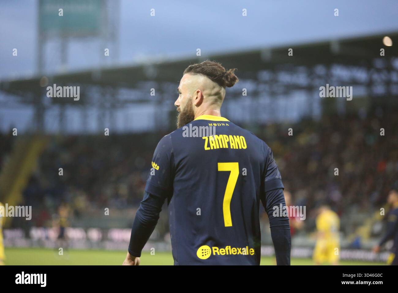 Franesco Zampano of Modena F.C. is in action during the 12th day of the ...