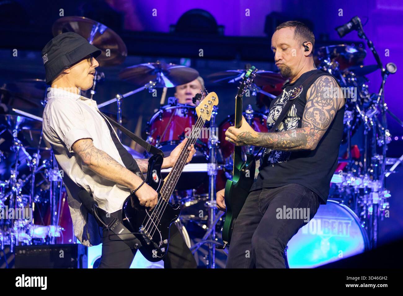 Manchester, England, 8th November, 2025. Volbeat playing AO Arena in ...