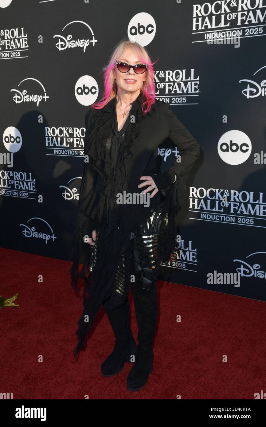 Nancy Wilson arrives at the 2025 Rock and Roll Hall of Fame Induction ...