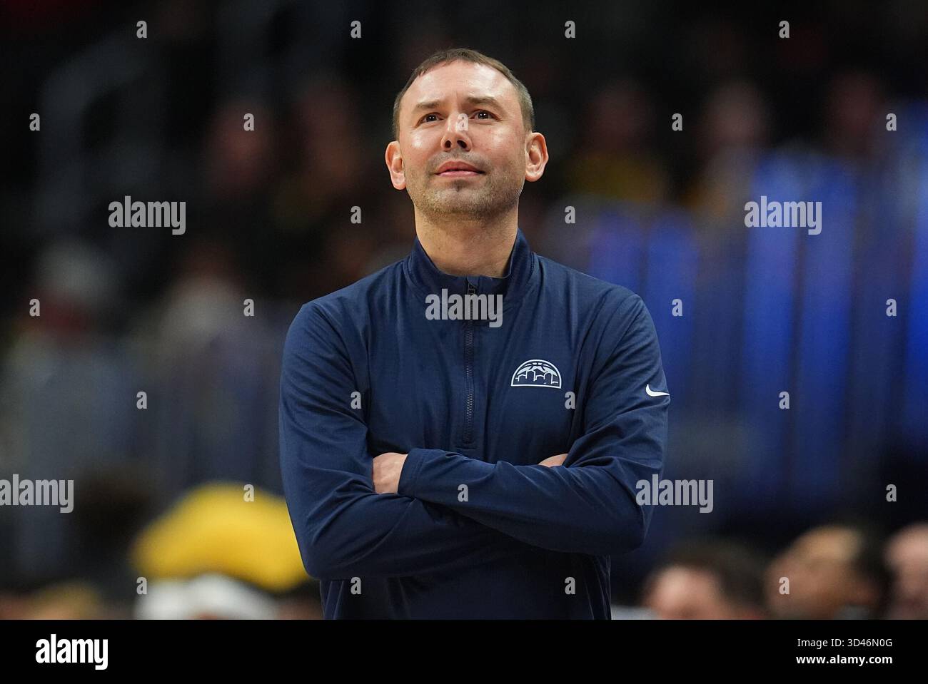 Denver Nuggets head coach David Adelman in the first half of an NBA ...