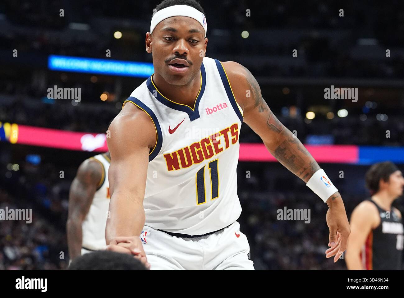 Denver Nuggets guard Bruce Brown (11) in the first half of an NBA ...