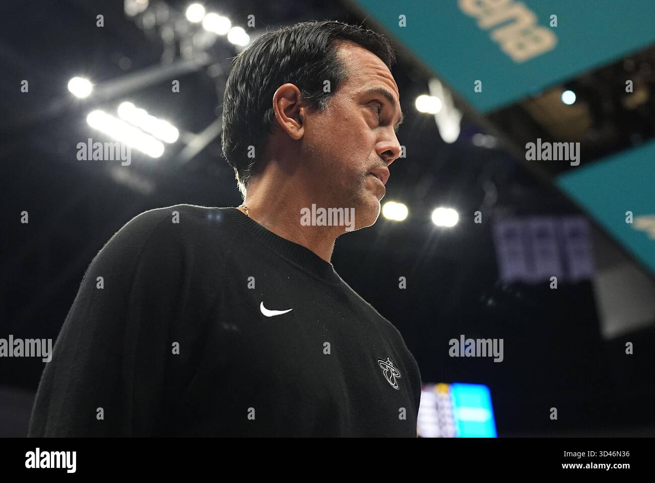 Miami Heat head coach Erik Spoelstra in the first half of an NBA ...