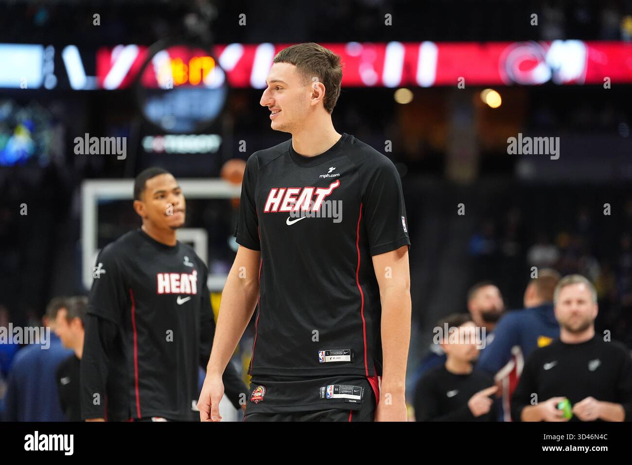 Miami Heat forward Nikola Jovic (5) in the first half of an NBA ...