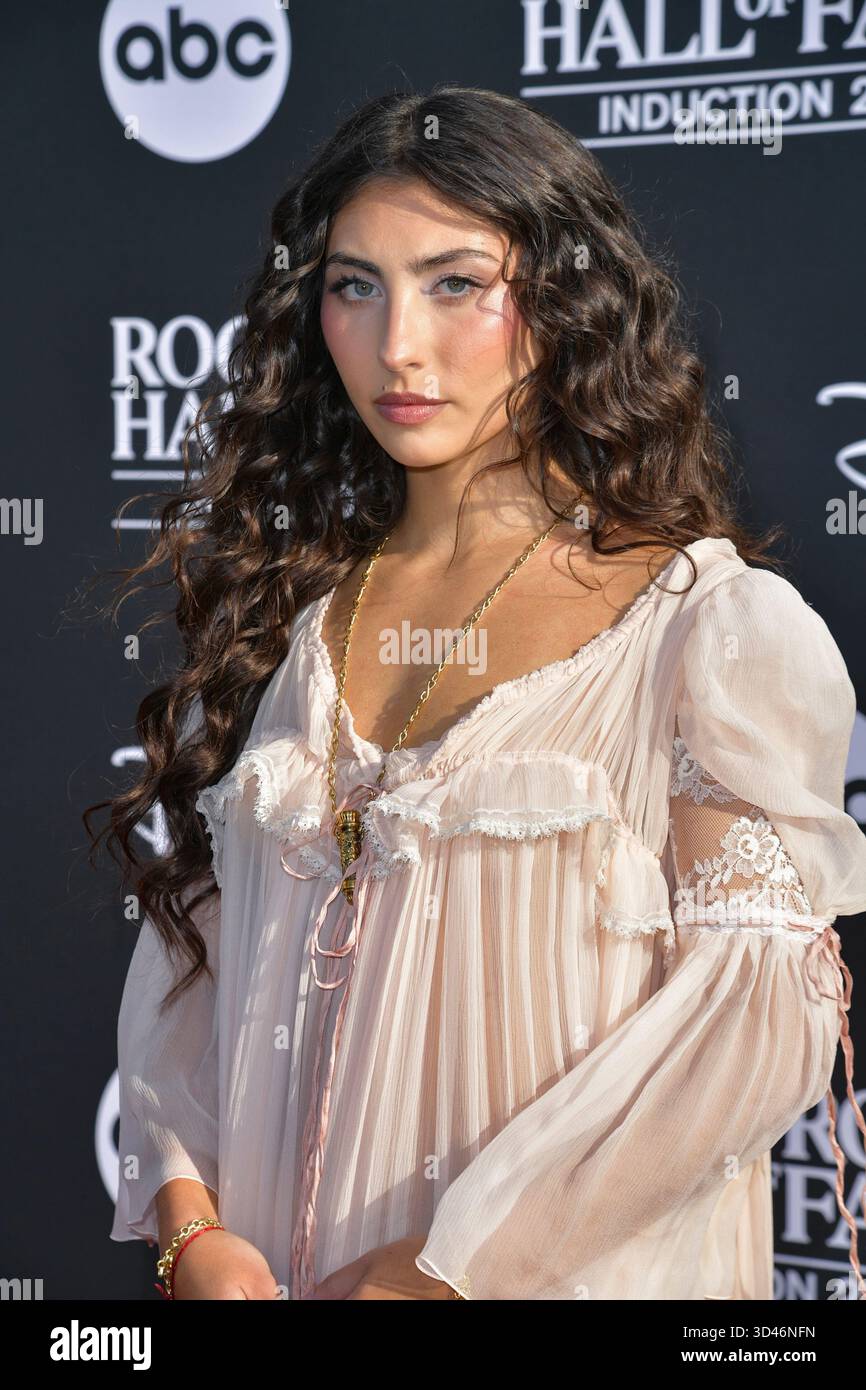 Toni Cornell arrives at the 2025 Rock and Roll Hall of Fame Induction ...