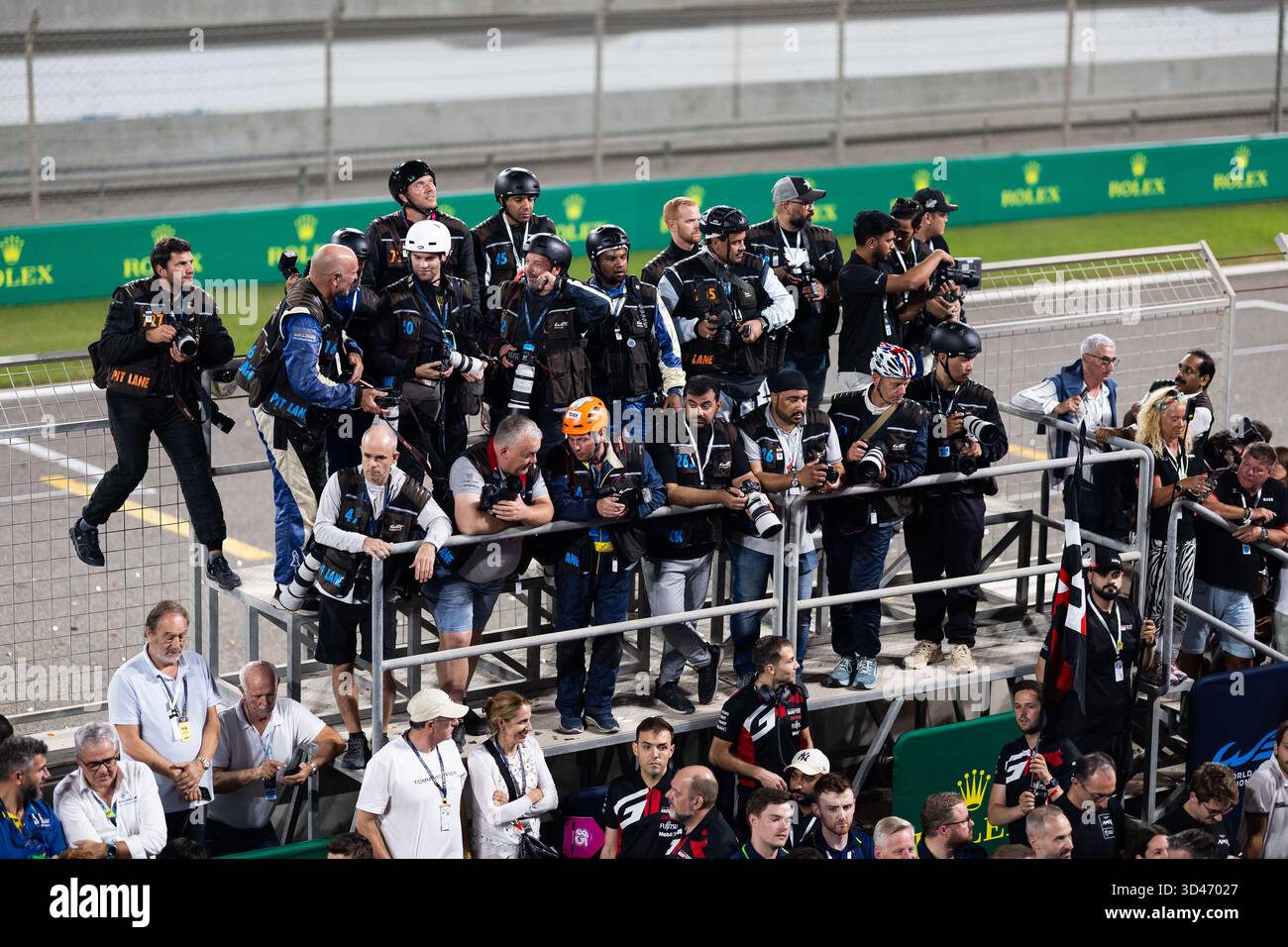 Photographers portrait in the podium during the 8 Hours of Bahrain 2025 ...