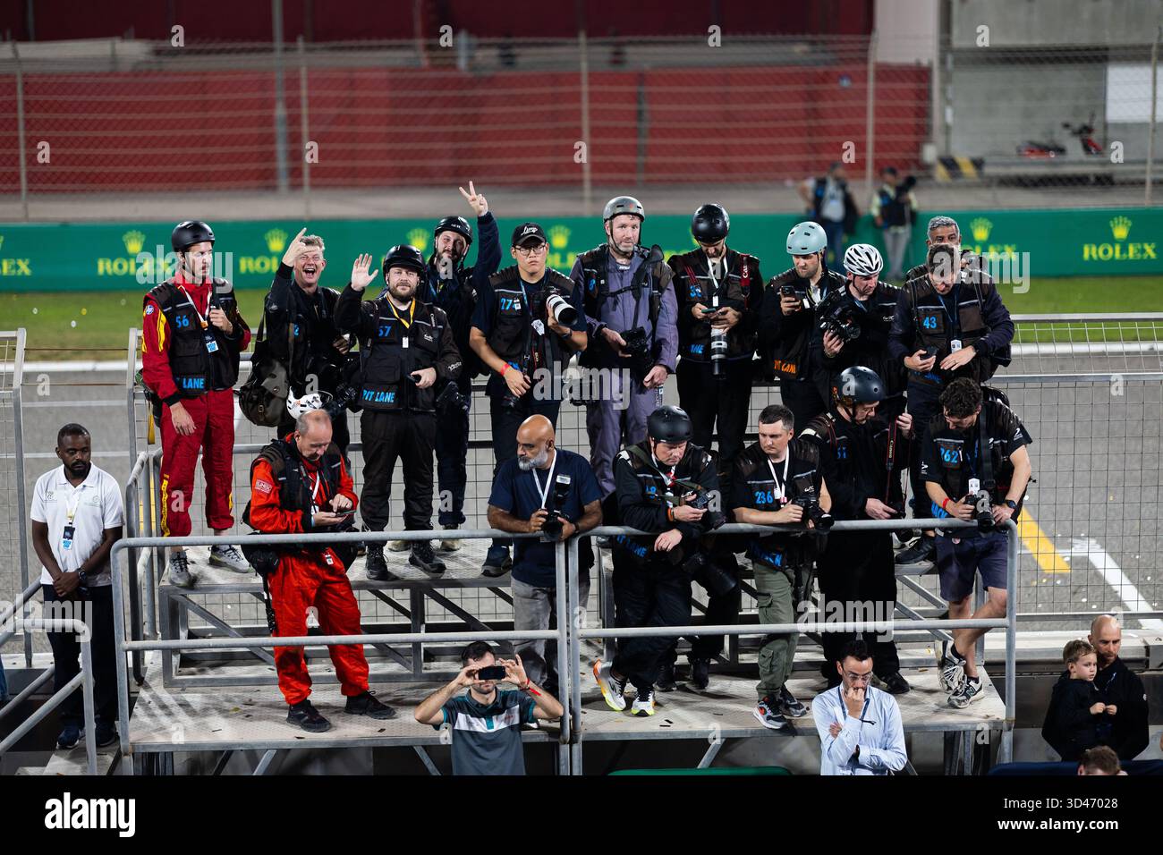 Photographers portrait in the podium during the 8 Hours of Bahrain 2025 ...