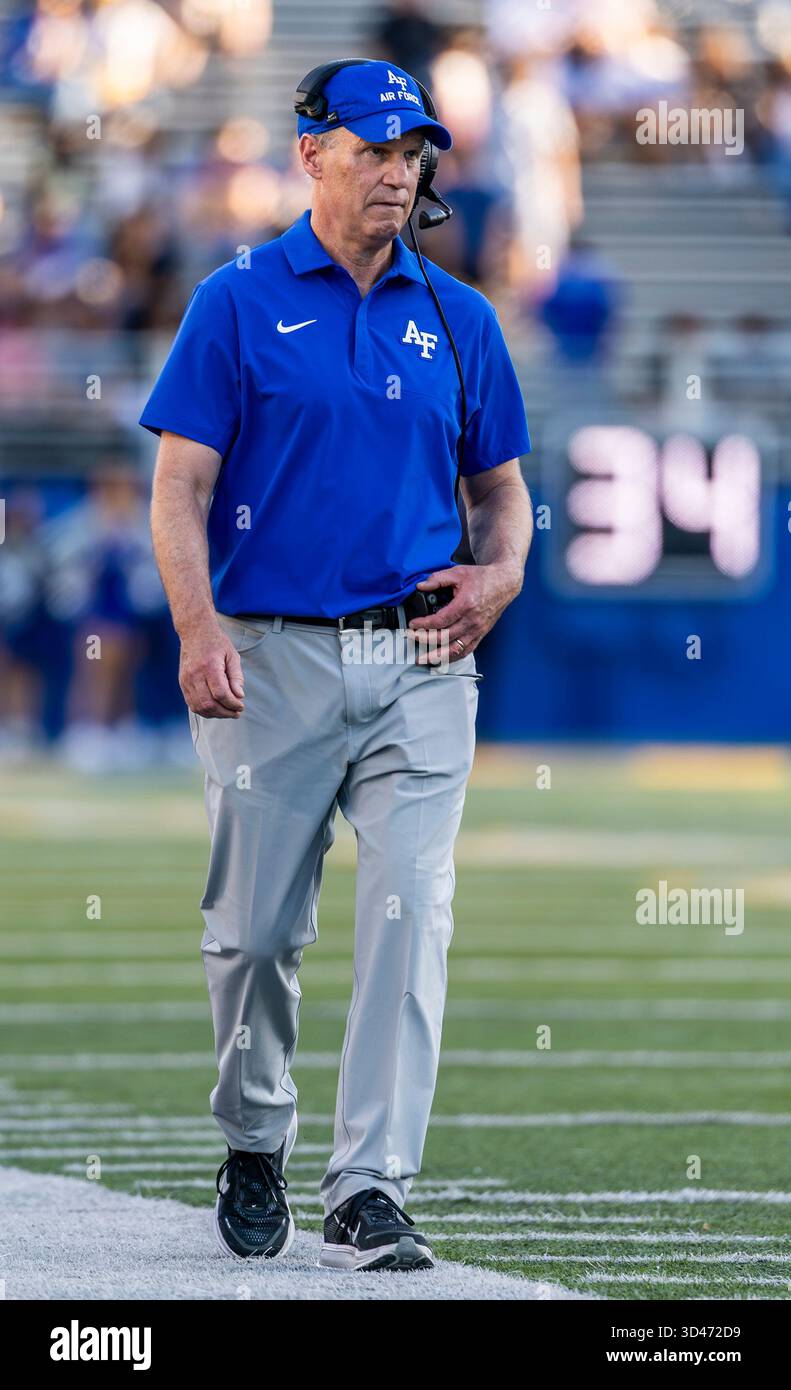 November 08, 2025 San Jose, CA USA Air Force Falcons head coach Troy ...