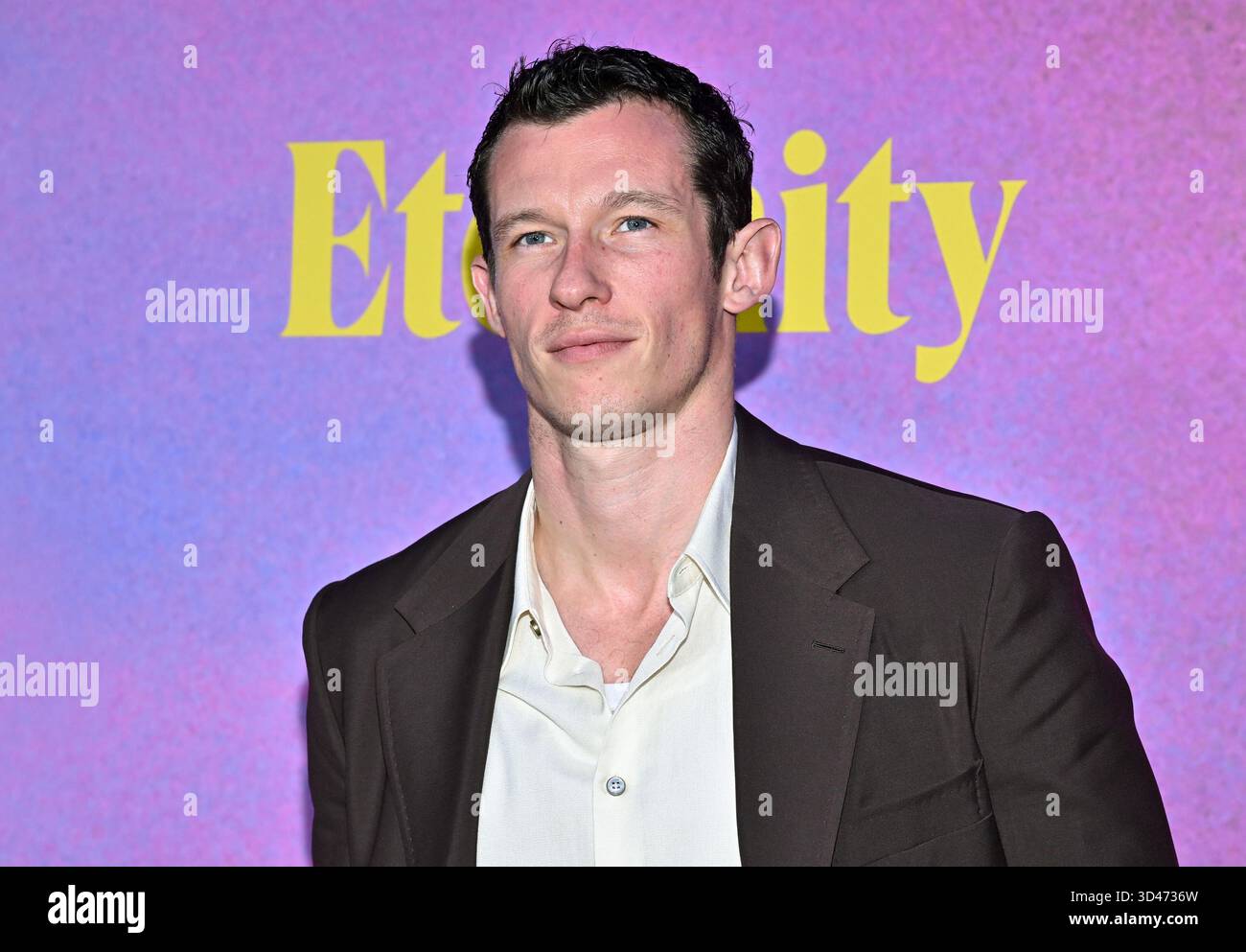 Callum Turner attends the special screening of "Eternity" at Regal ...