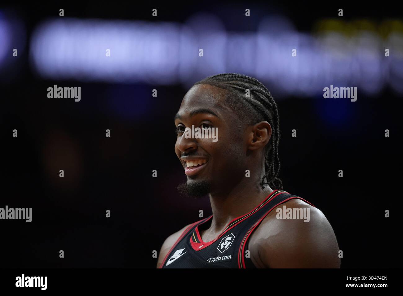 Philadelphia 76ers' Tyrese Maxey reacts during an NBA basketball game ...