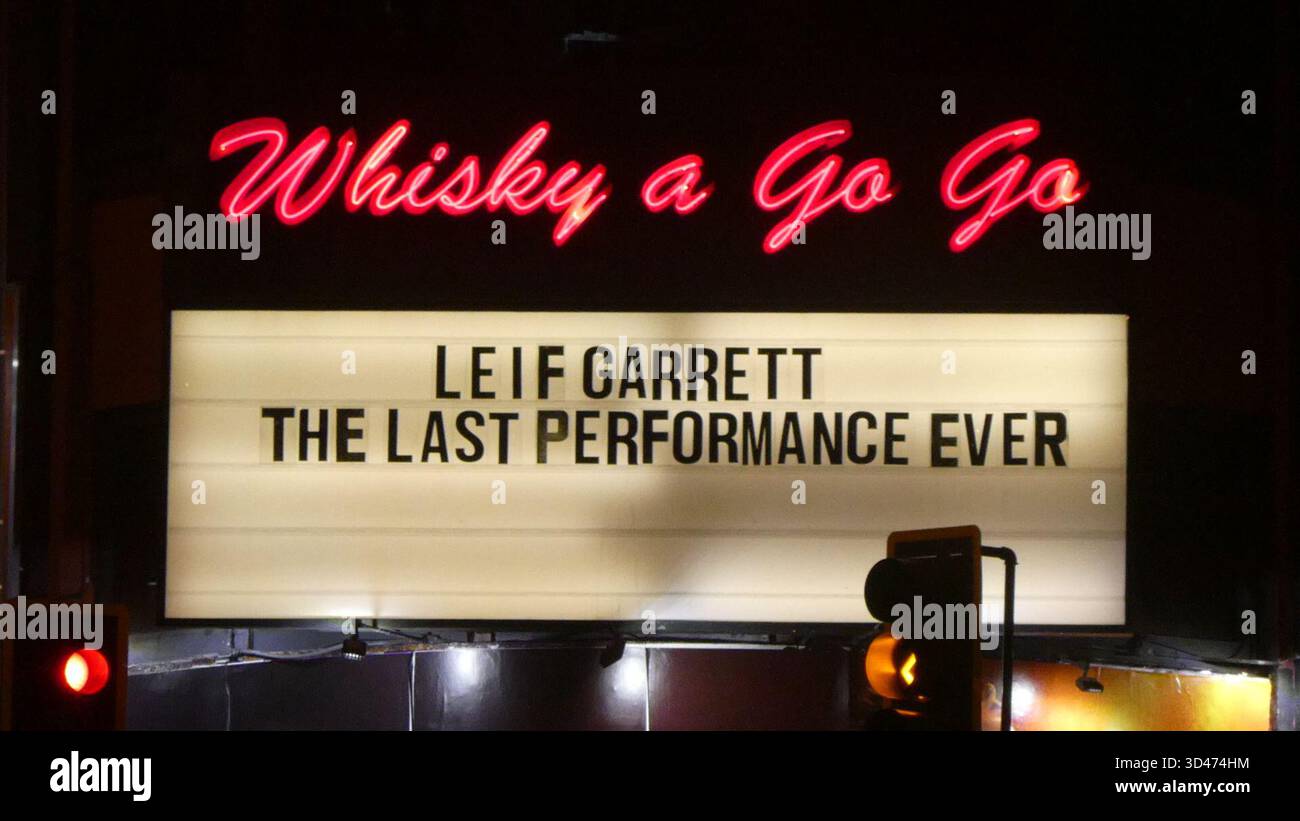 West Hollywood, California, USA 8th November 2025 Singer Leif Garrett ...