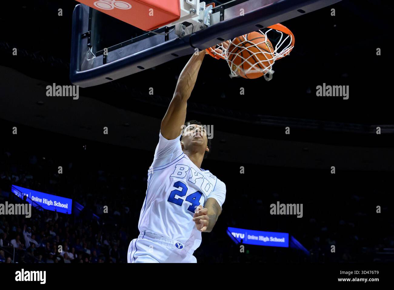 BYU forward Dominique Diomande (24) dunks the ball during the first ...