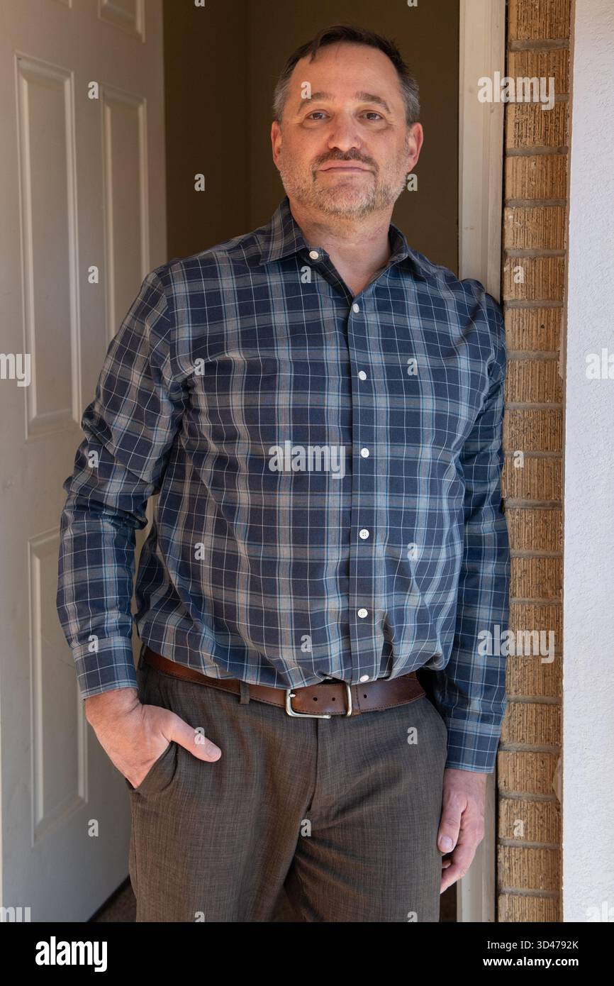 Josh Hirsch poses for a portrait at his home on Oct. 20, 2025, in ...