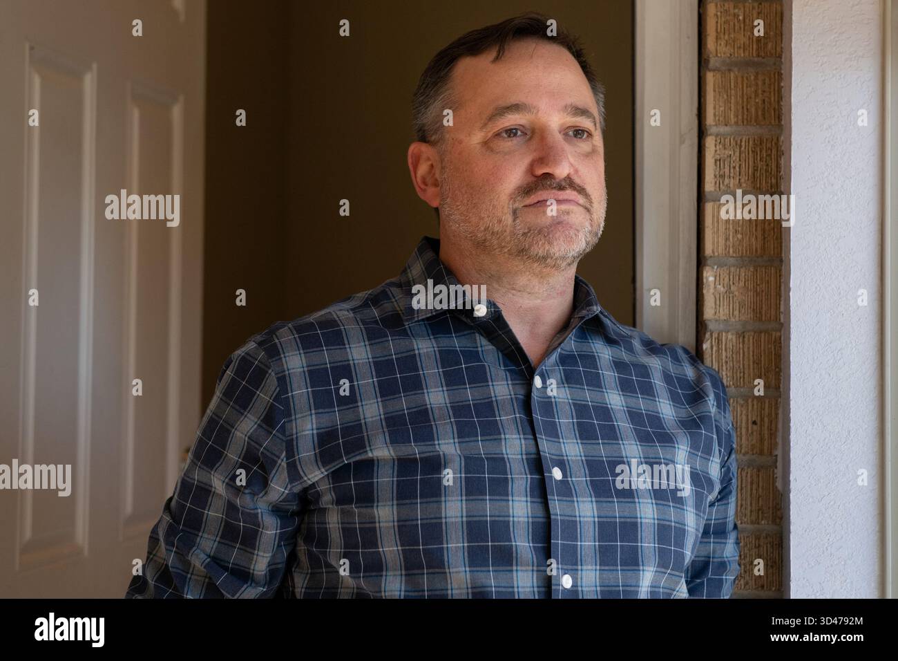 Josh Hirsch poses for a portrait at his home on Oct. 20, 2025, in ...