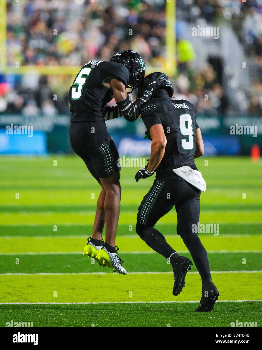 November 8, 2025: Hawaii Rainbow Warriors wide receiver Pofele Ashlock ...