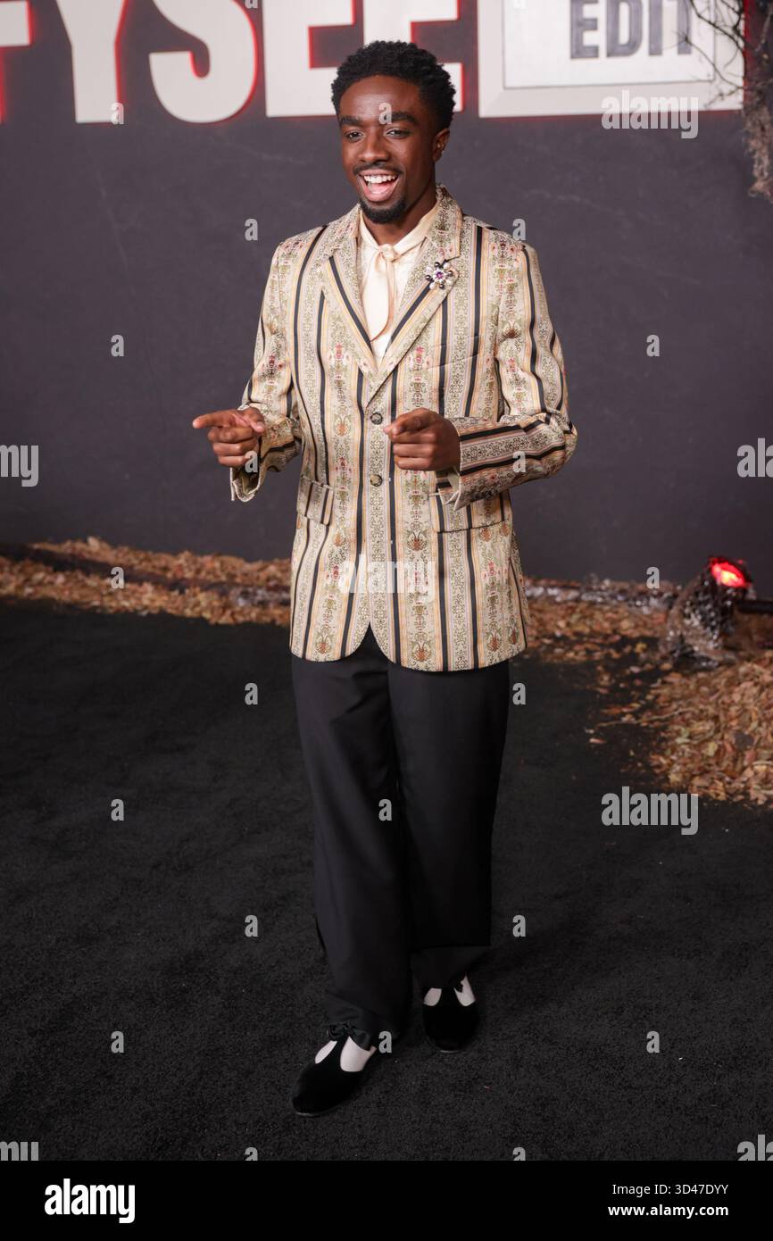 Caleb McLaughlin arrives at an FYC event for "Stranger Things" on ...