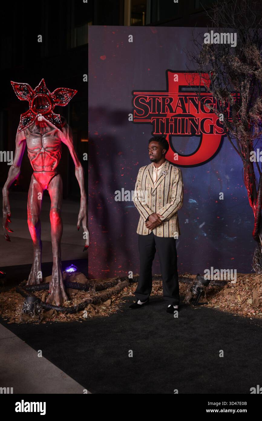 Caleb McLaughlin arrives at an FYC event for "Stranger Things" on ...