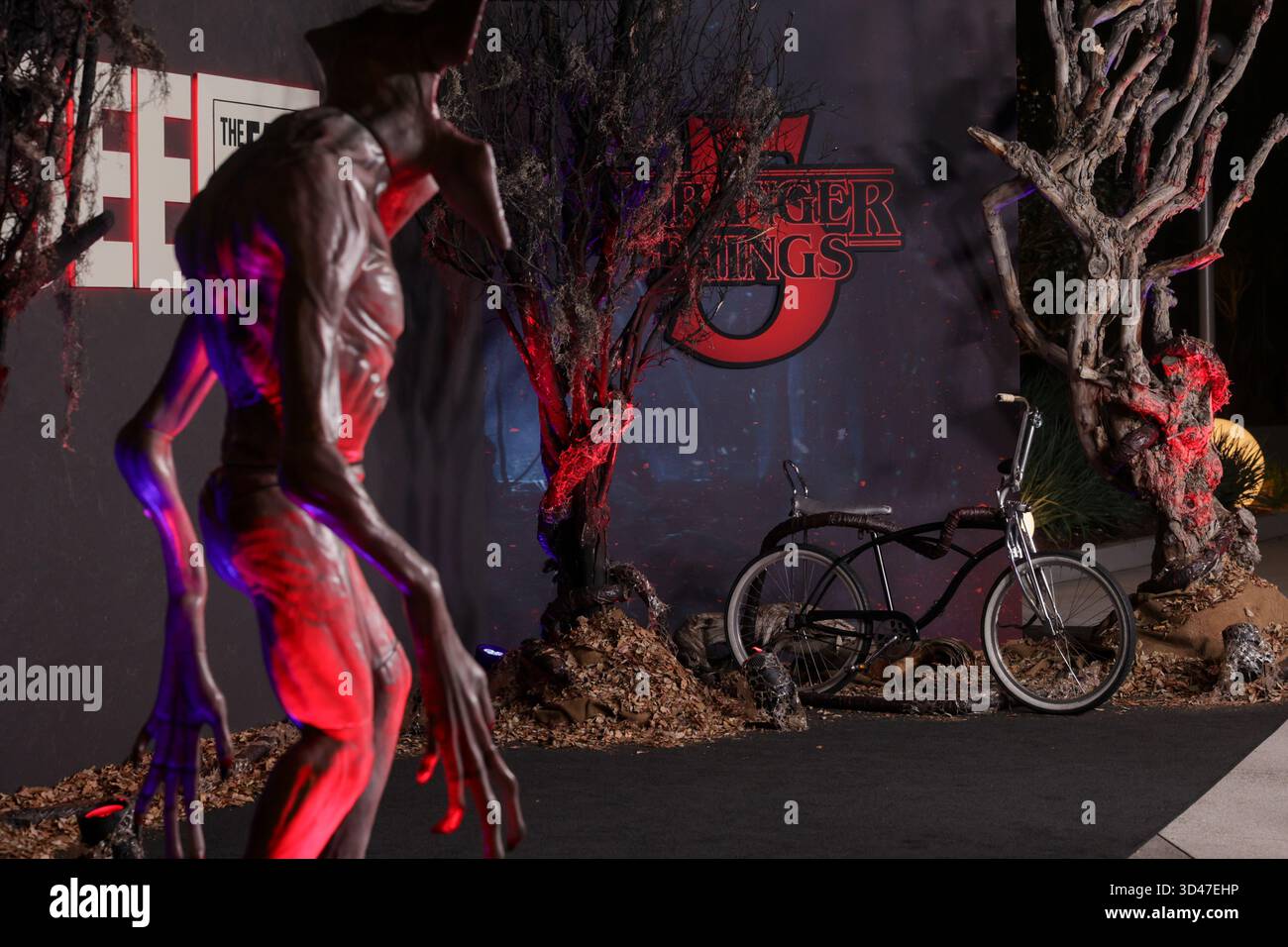 A view of the props from an FYC event for "Stranger Things" on Saturday ...