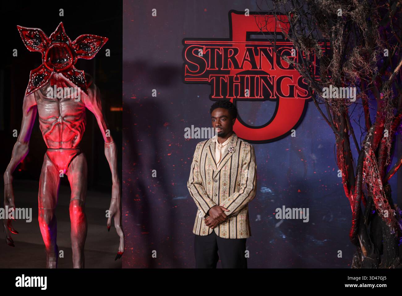 Caleb McLaughlin arrives at an FYC event for "Stranger Things" on ...