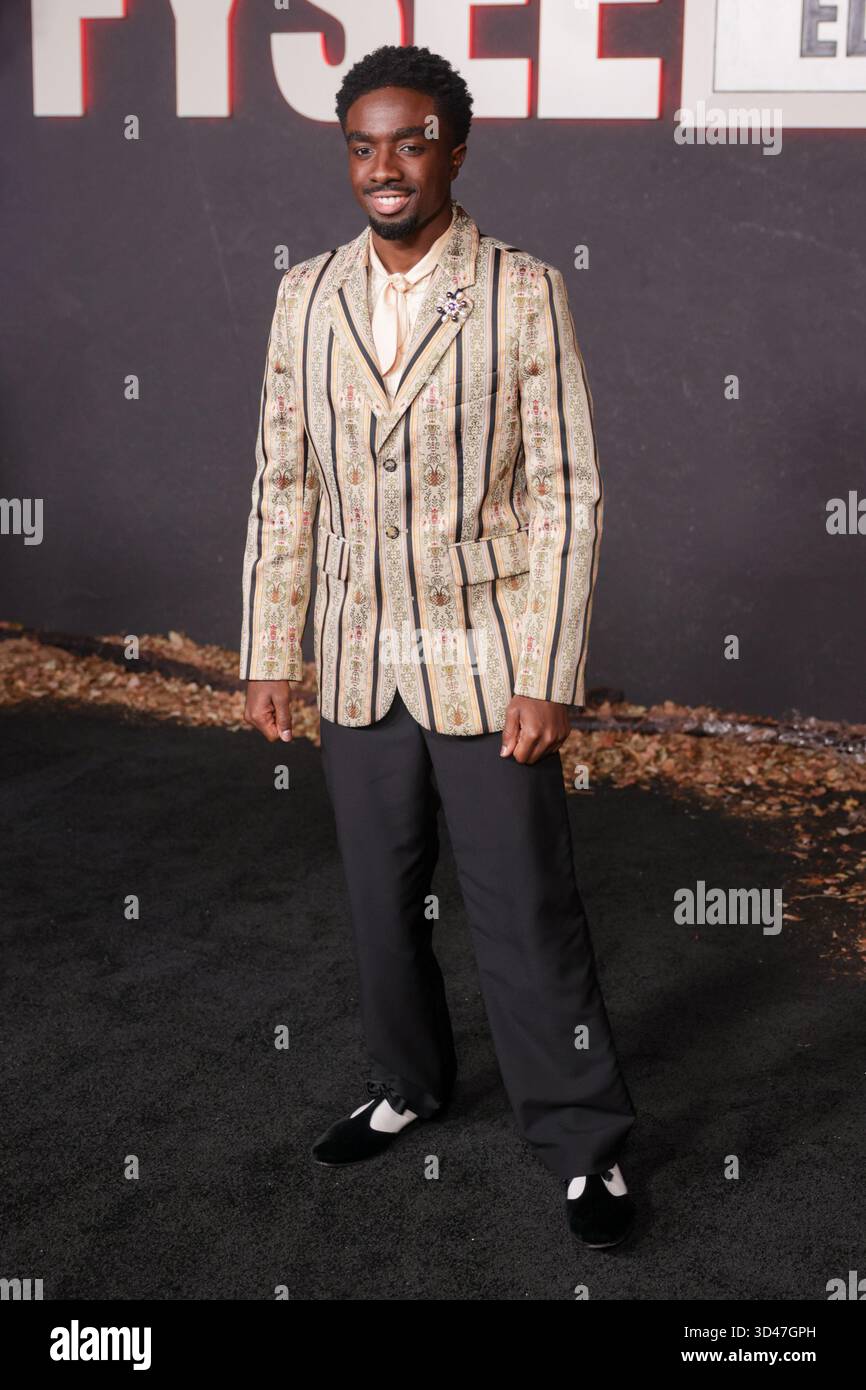 Caleb McLaughlin arrives at an FYC event for "Stranger Things" on ...