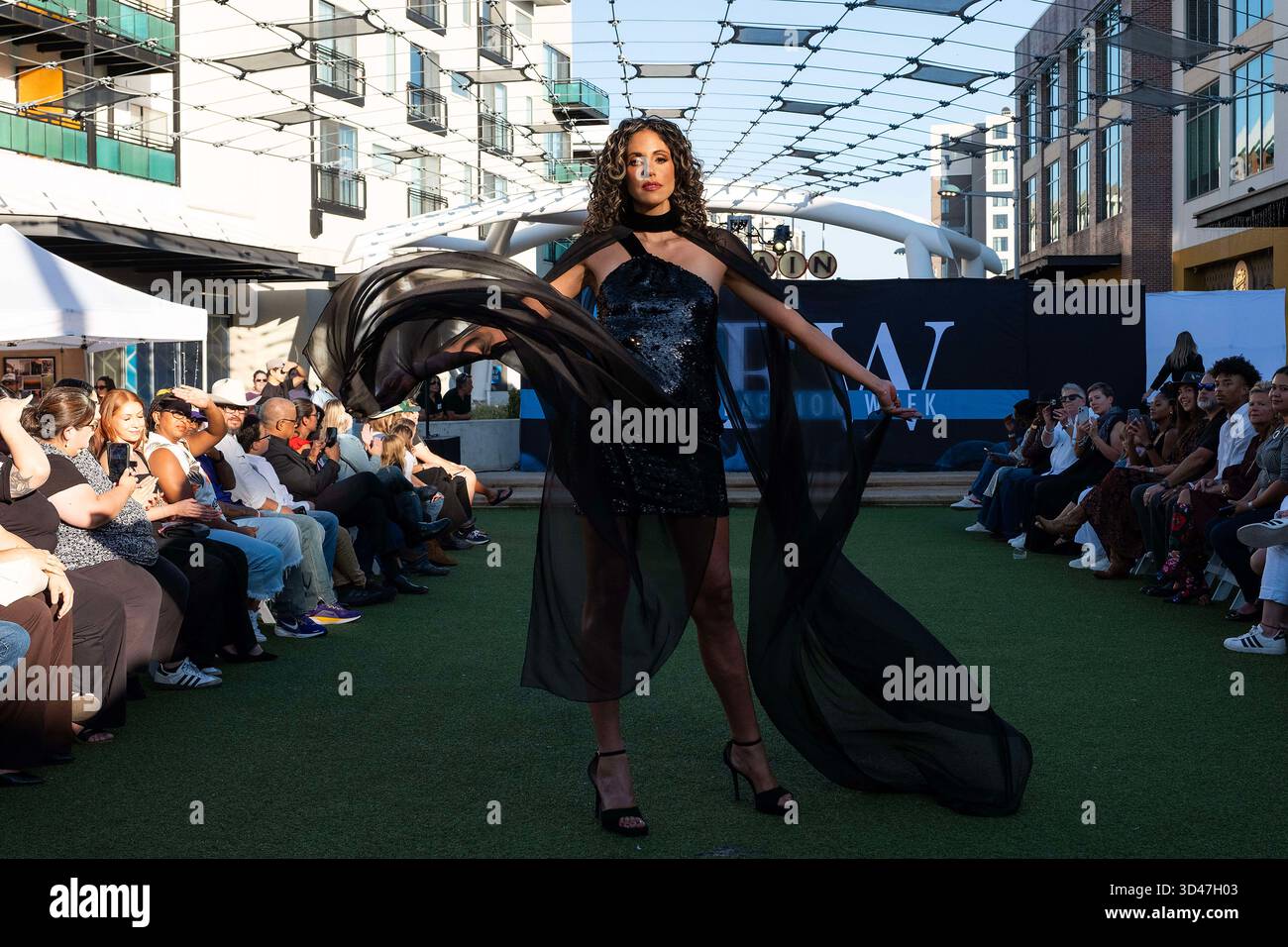November 8, 2025: Austin Fashion Week models in action during the ...