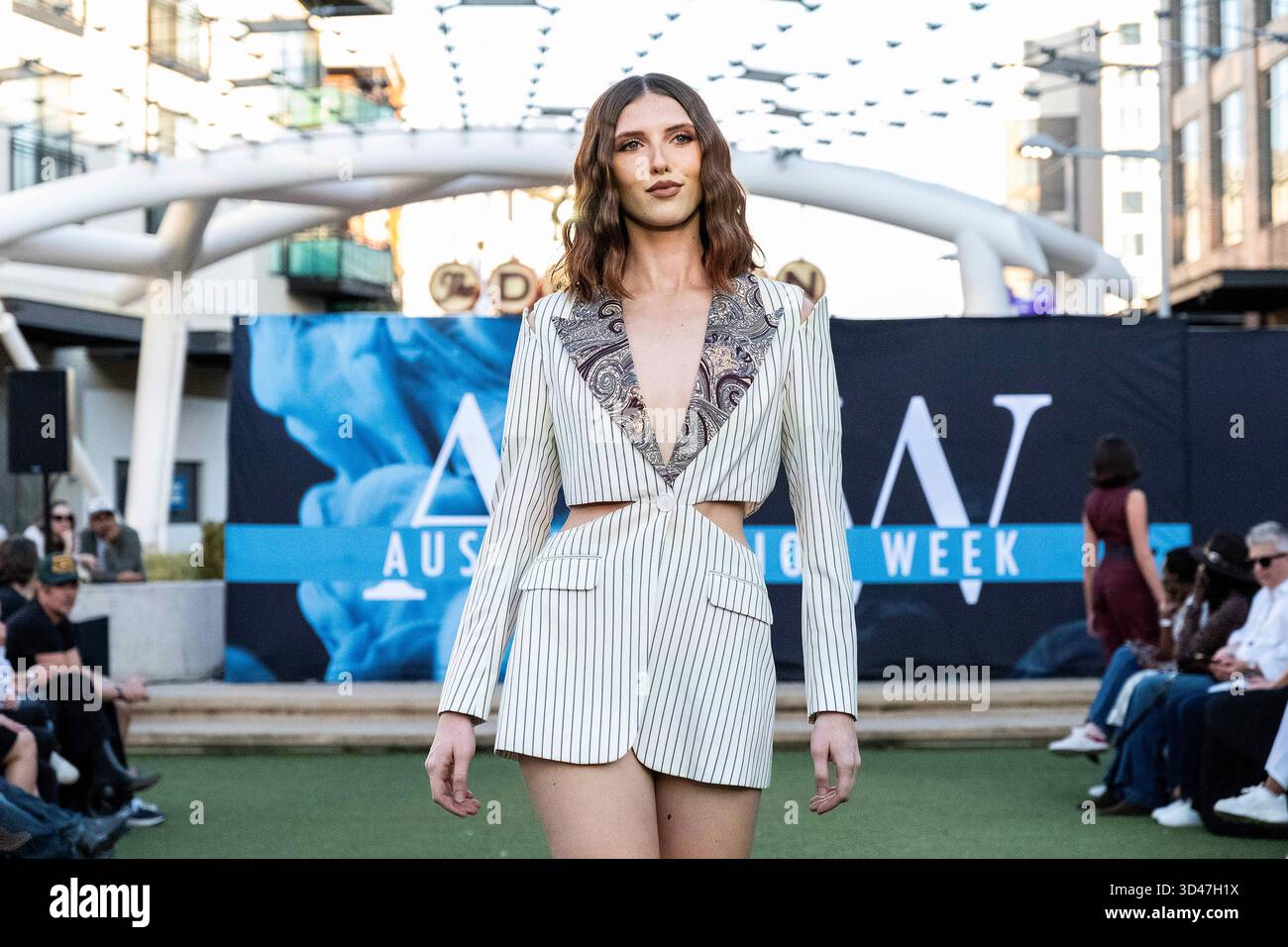 November 8, 2025: Austin Fashion Week models in action during the ...