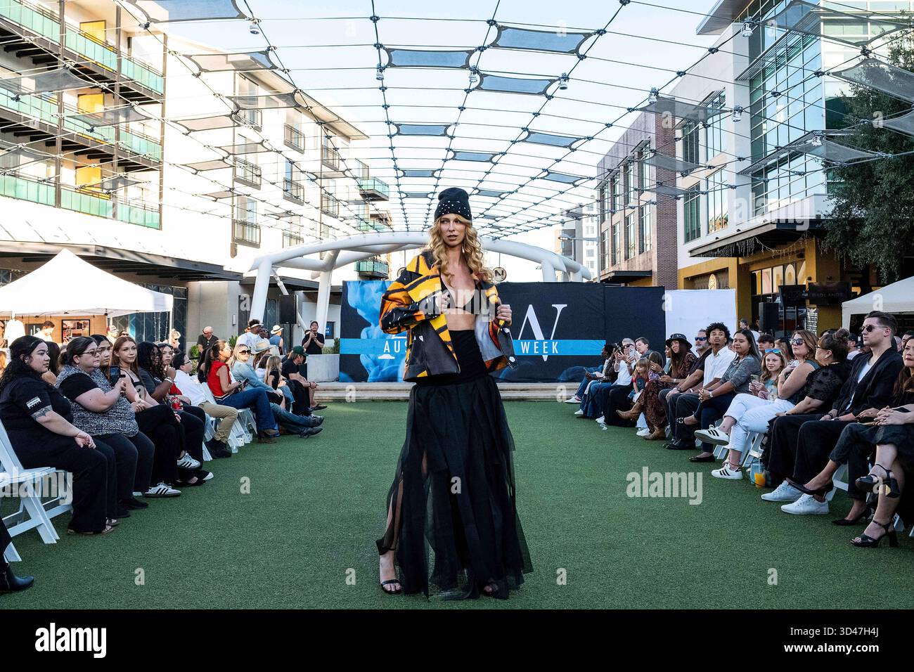 November 8, 2025: Austin Fashion Week models in action during the ...