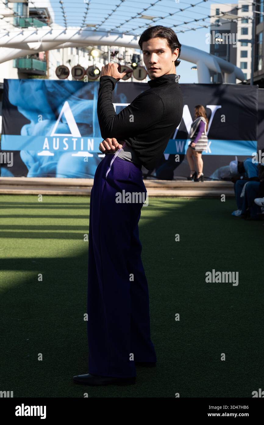 November 8, 2025: Austin Fashion Week models in action during daytime ...