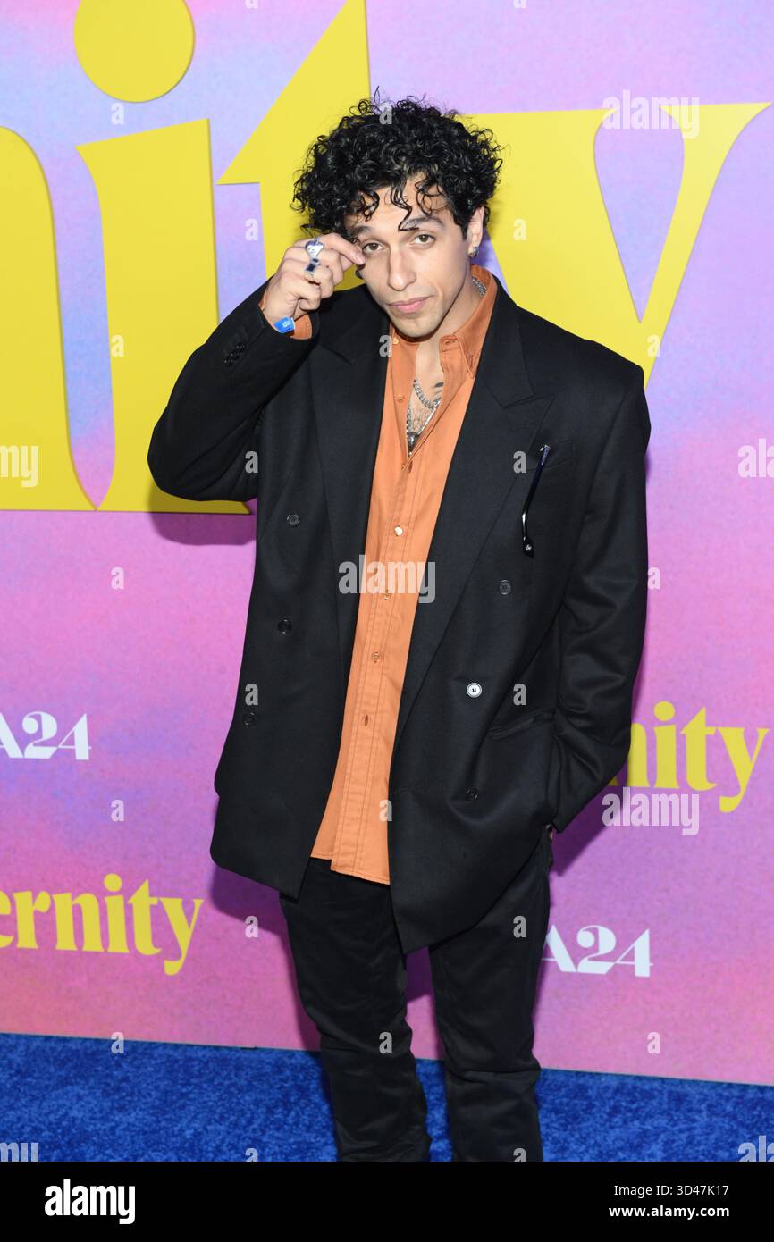 Sebastian Chacon attends A24's "Eternity" New York Premiere at Regal ...