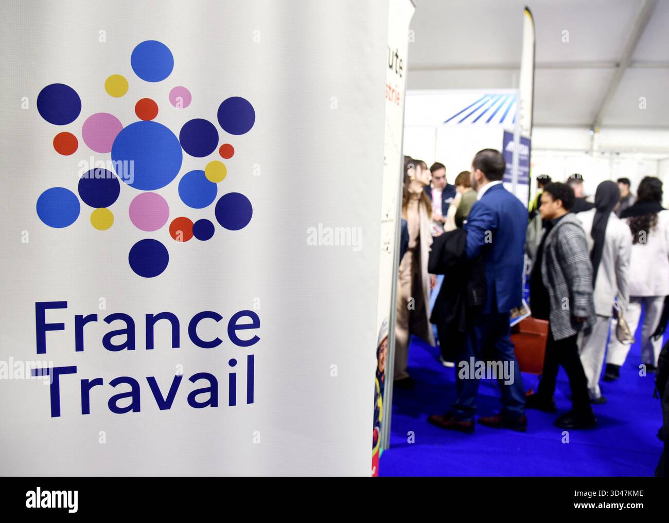 Forum for employment on Place de la Concorde in Paris, France on ...