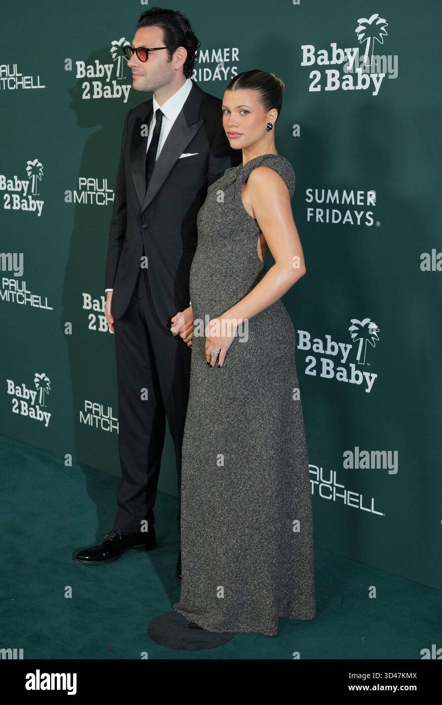 Elliot Grainge, left, and Sofia Richie Grainge arrive at the 2025 ...