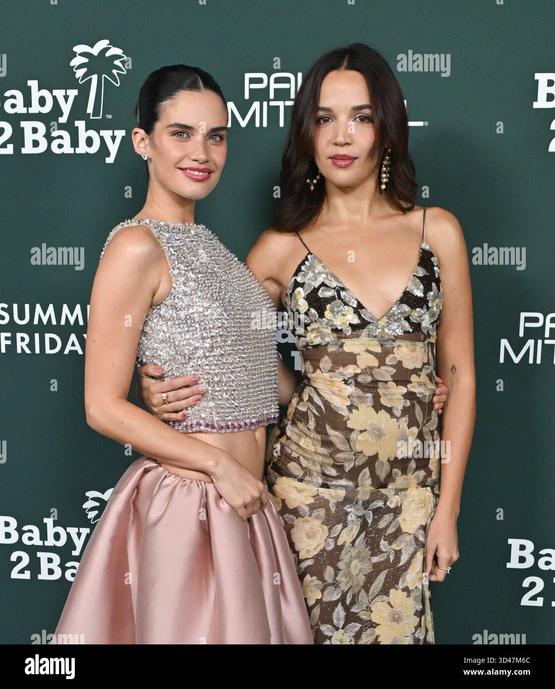 Sara Sampaio and Georgie Flores arriving to the 2025 Baby2Baby Gala ...