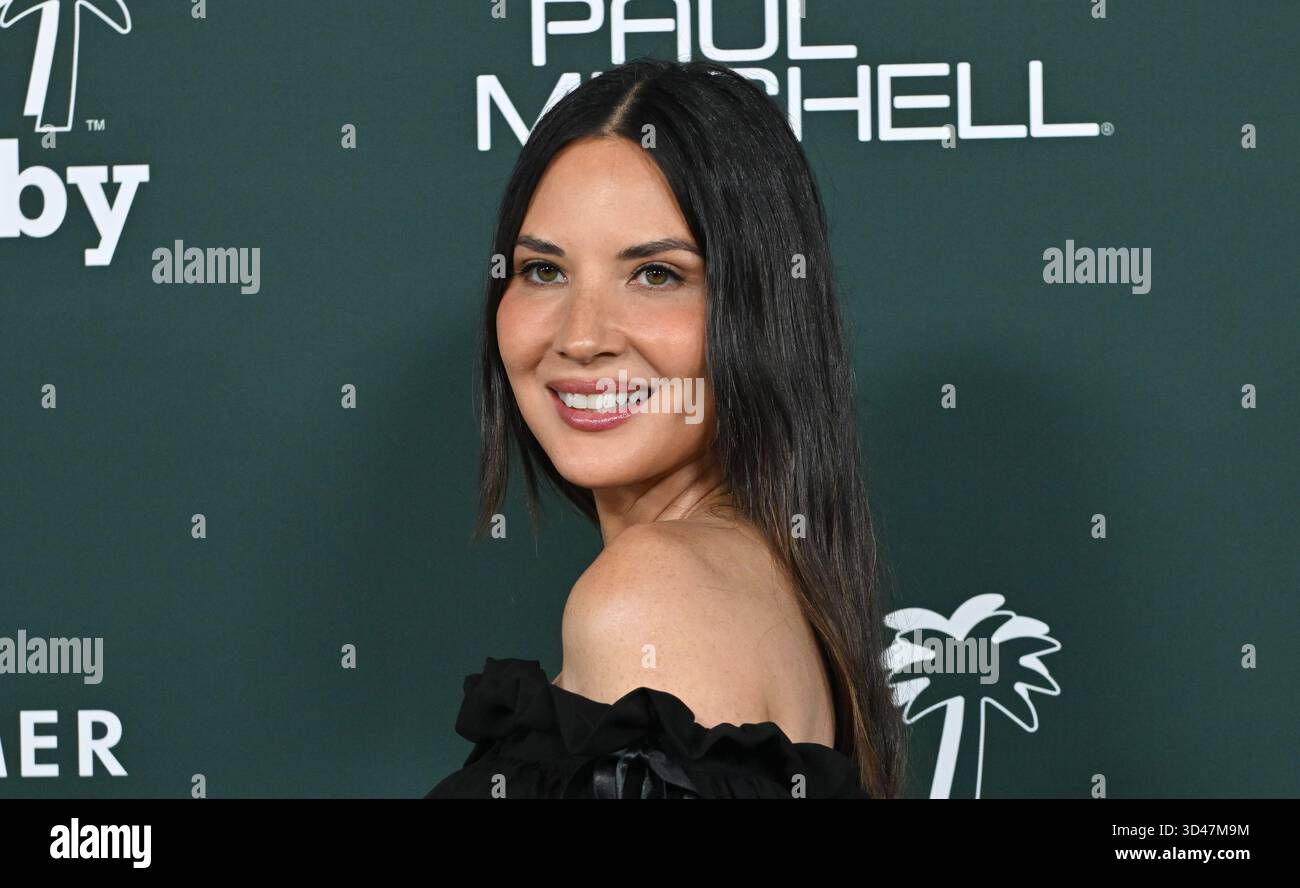 Olivia Munn arriving to the 2025 Baby2Baby Gala presented by Paul ...