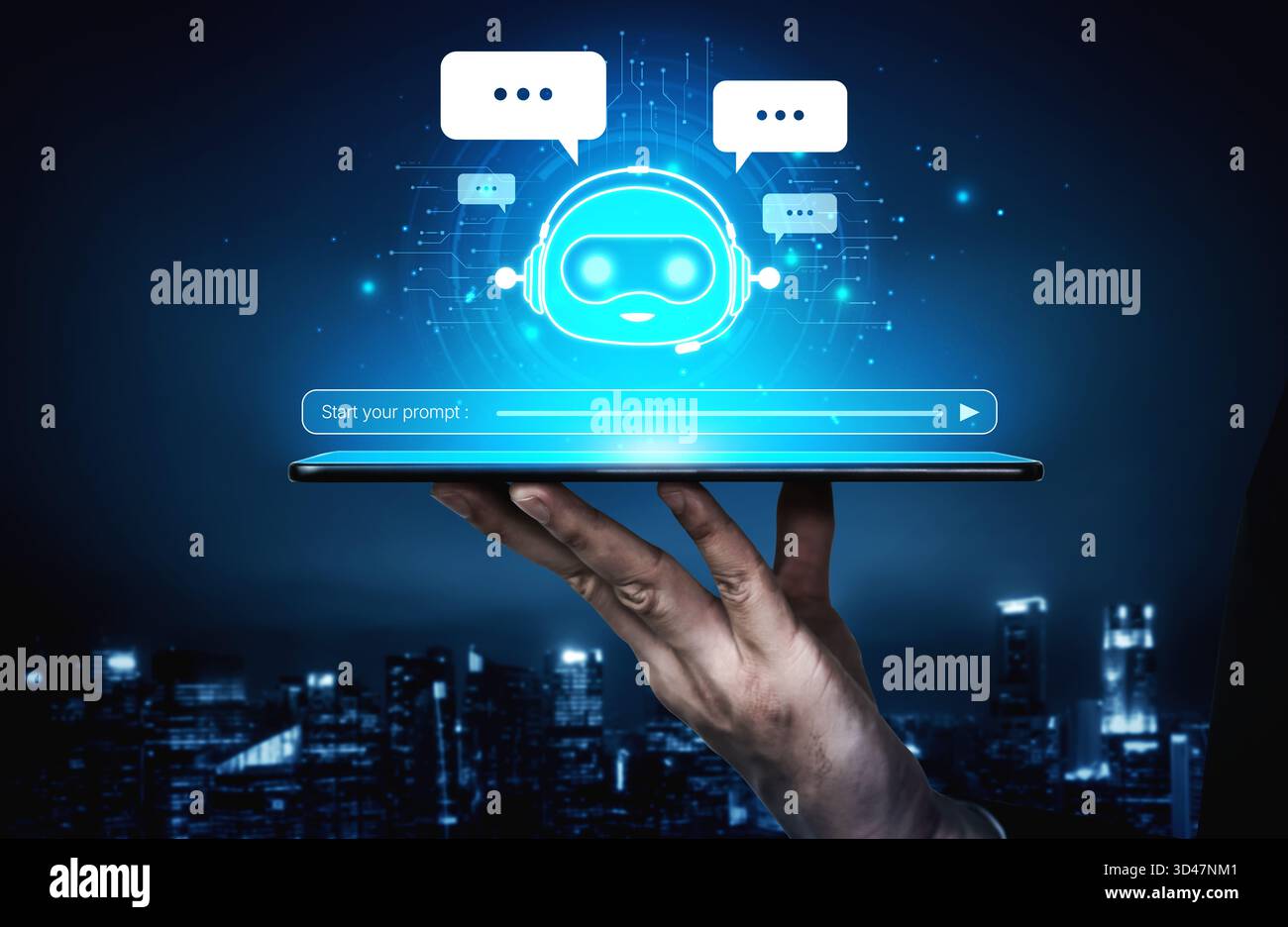 AI Virtual Assistant Artificial Intelligence Chatbot Controlled by ...