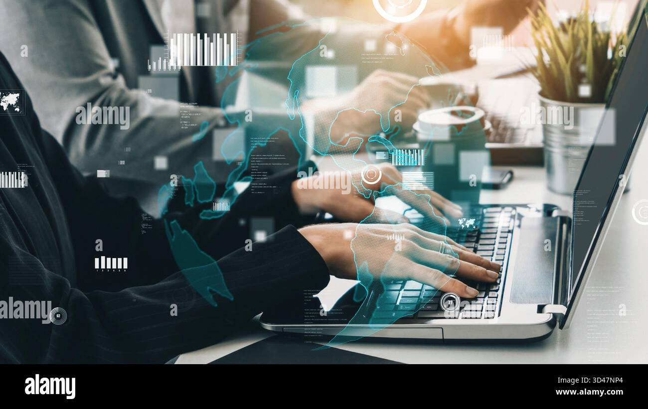 Digital interface overlays hi-res stock photography and images - Alamy