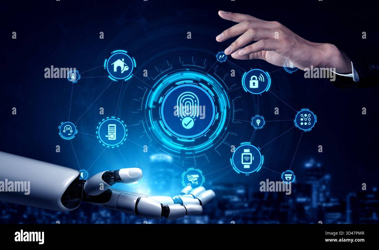 Artificial intelligence manages home hi-res stock photography and ...