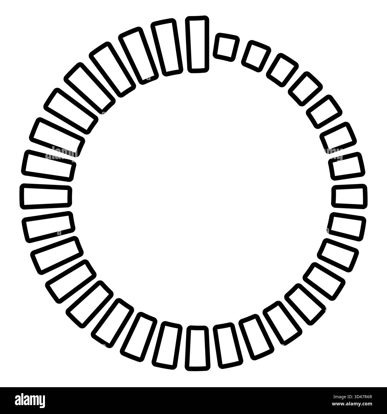Countdown Circle Logo Abstract Radial Timer Progress Indicator Design ...