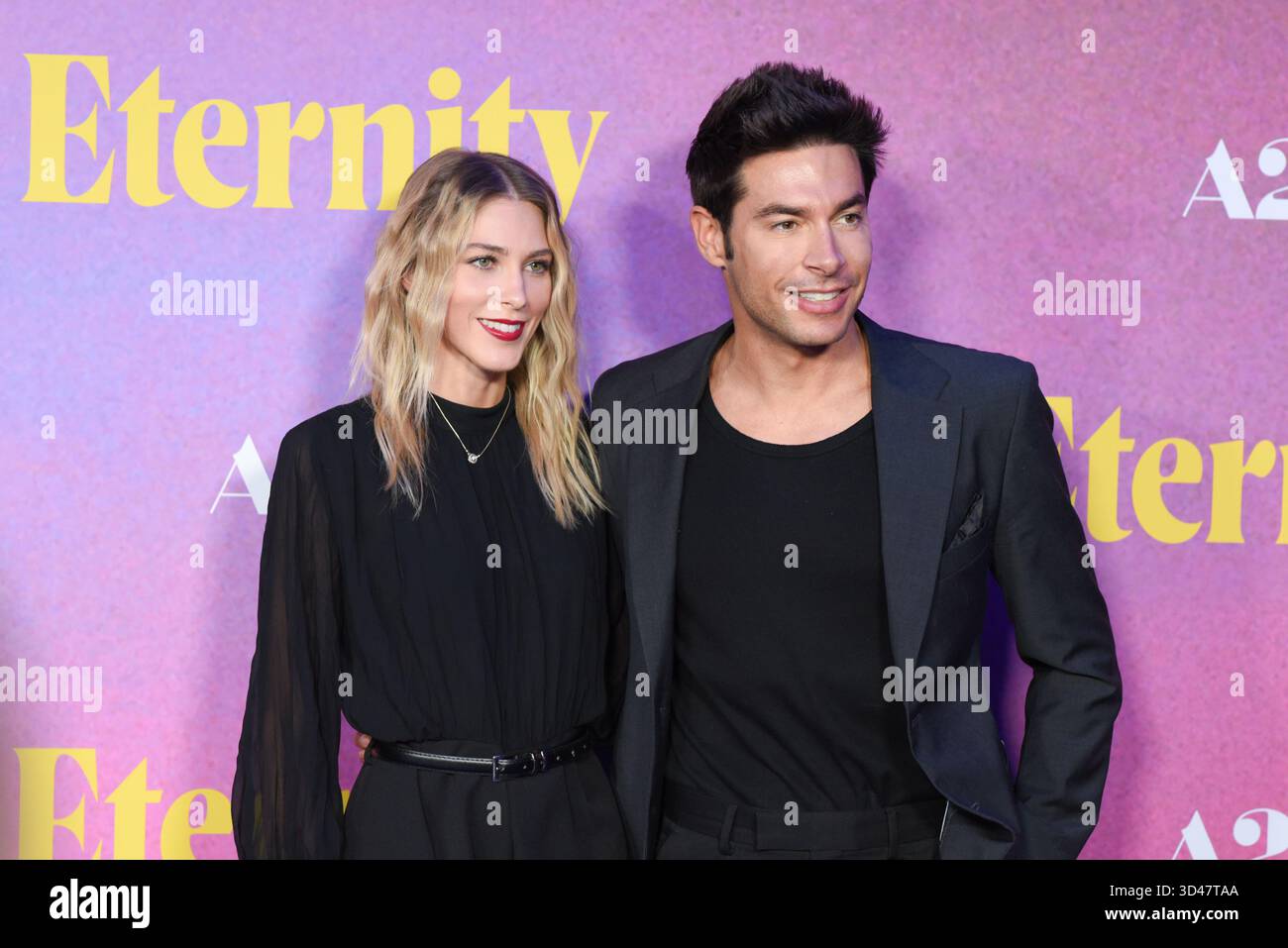 (L-R) Lexi Sundin and Andrea Denver attend A24's "Eternity" New York ...